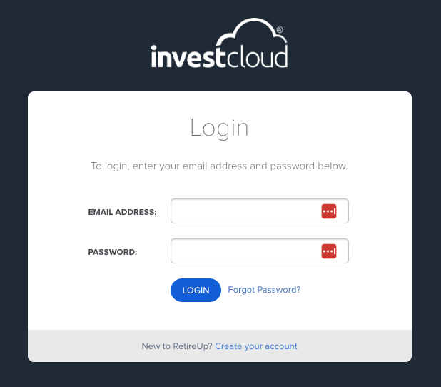 Setting Up Your Account – RetireUp Help Setting Up Your Account – RetireUp Help